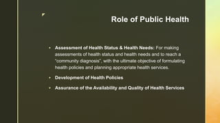 Public health: Definition & Concept | PPTX