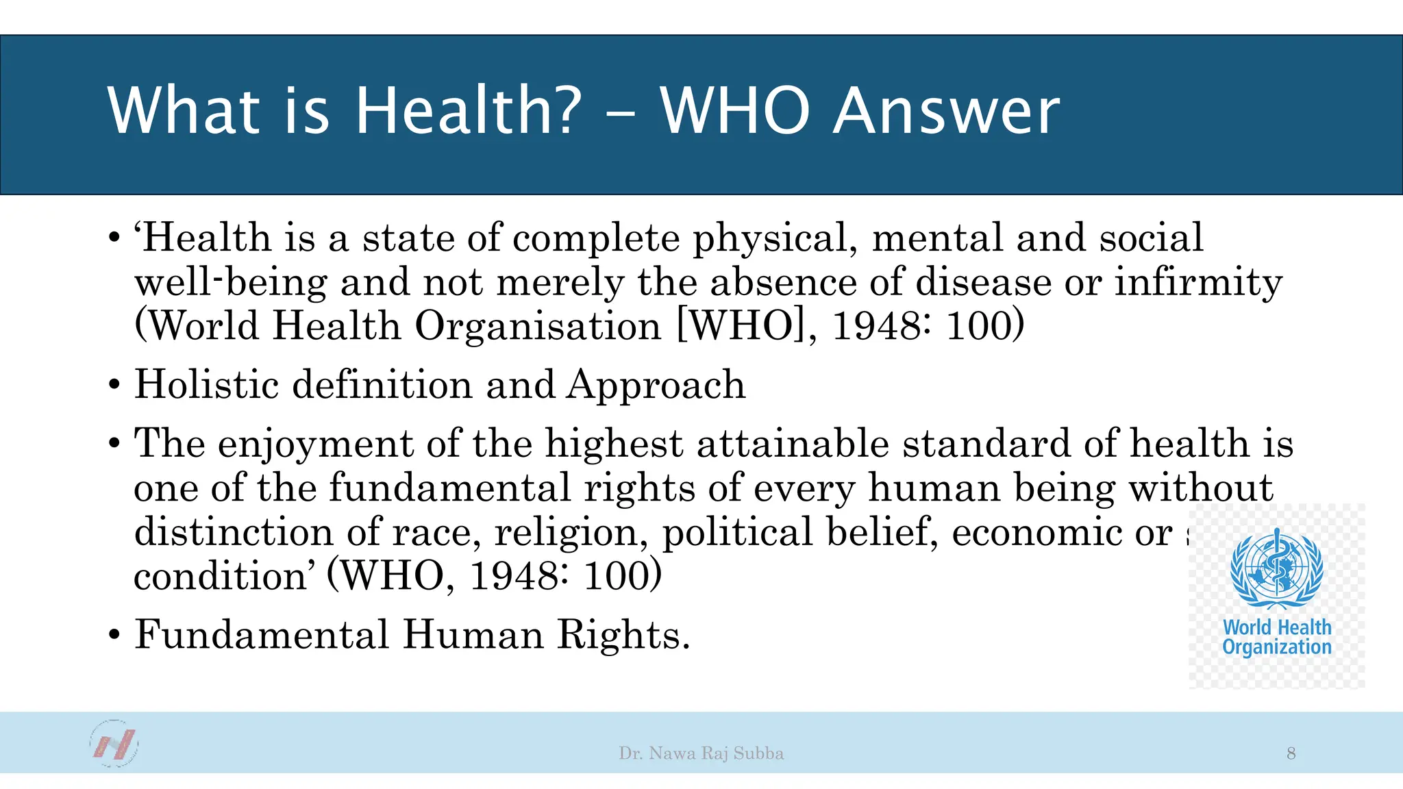 What is Health and Public Health? Introduction | PPTX