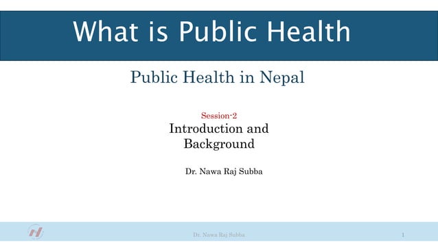 What is Health and Public Health? Introduction | PPT