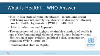What is Health and Public Health? Introduction | PPTX