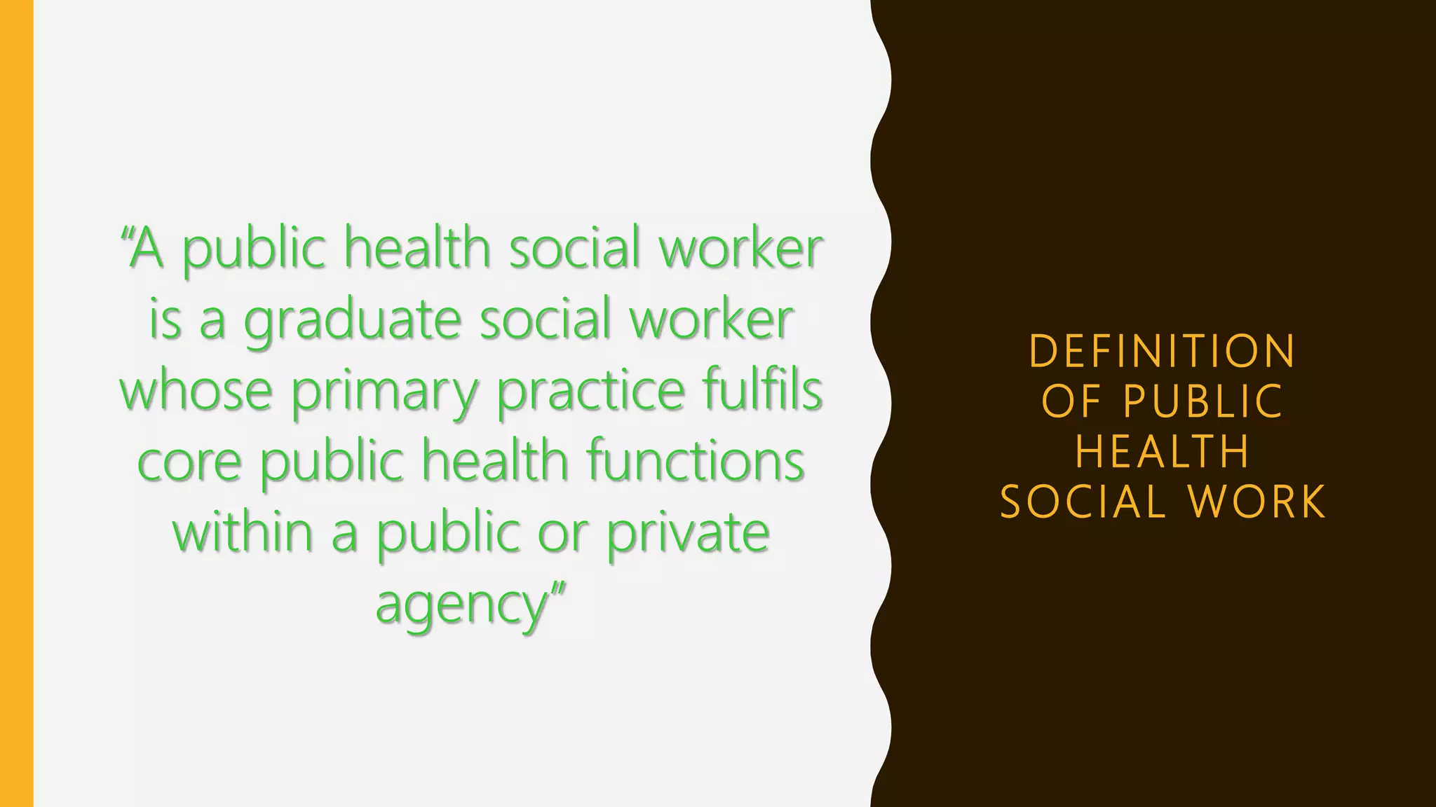 Public health and social work | PPTX