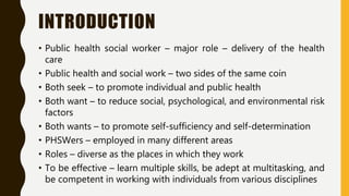 A history of social work in public health