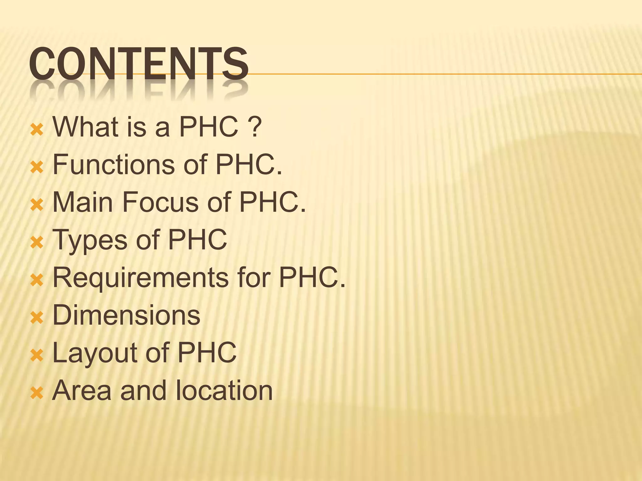 Public health center | PPTX