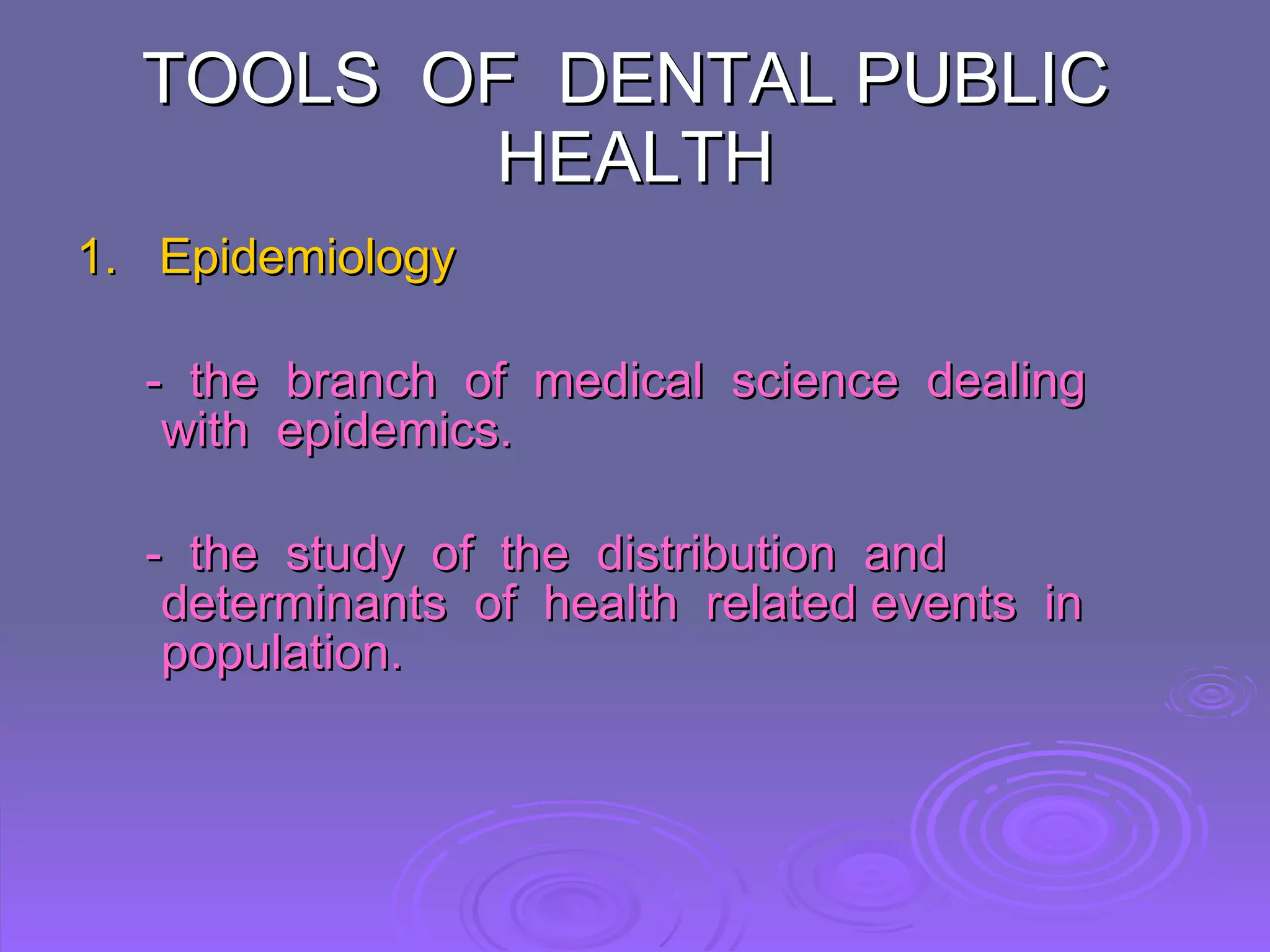 Public Health Dentistry | PPT