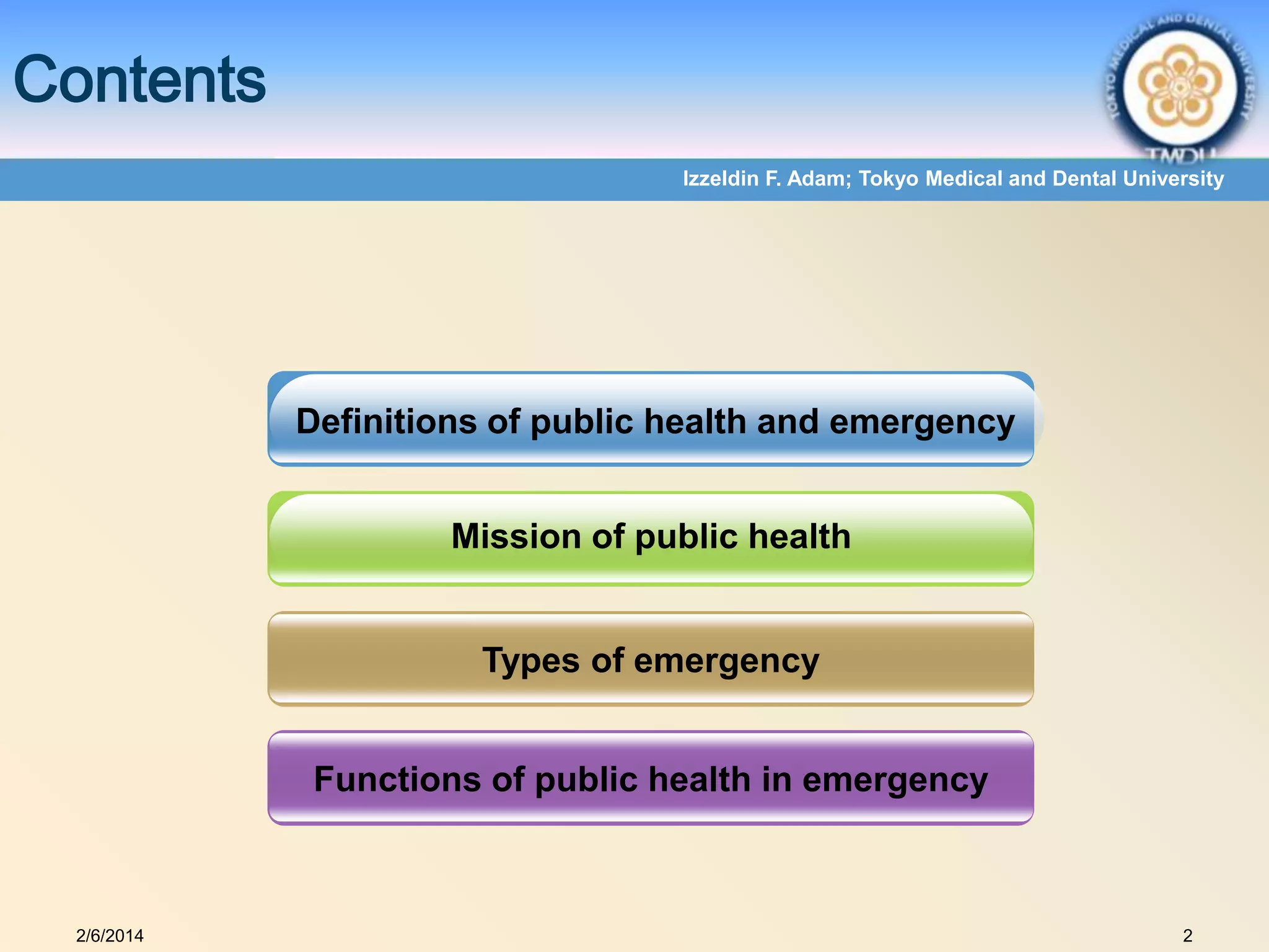 Public health emergencies | PPTX
