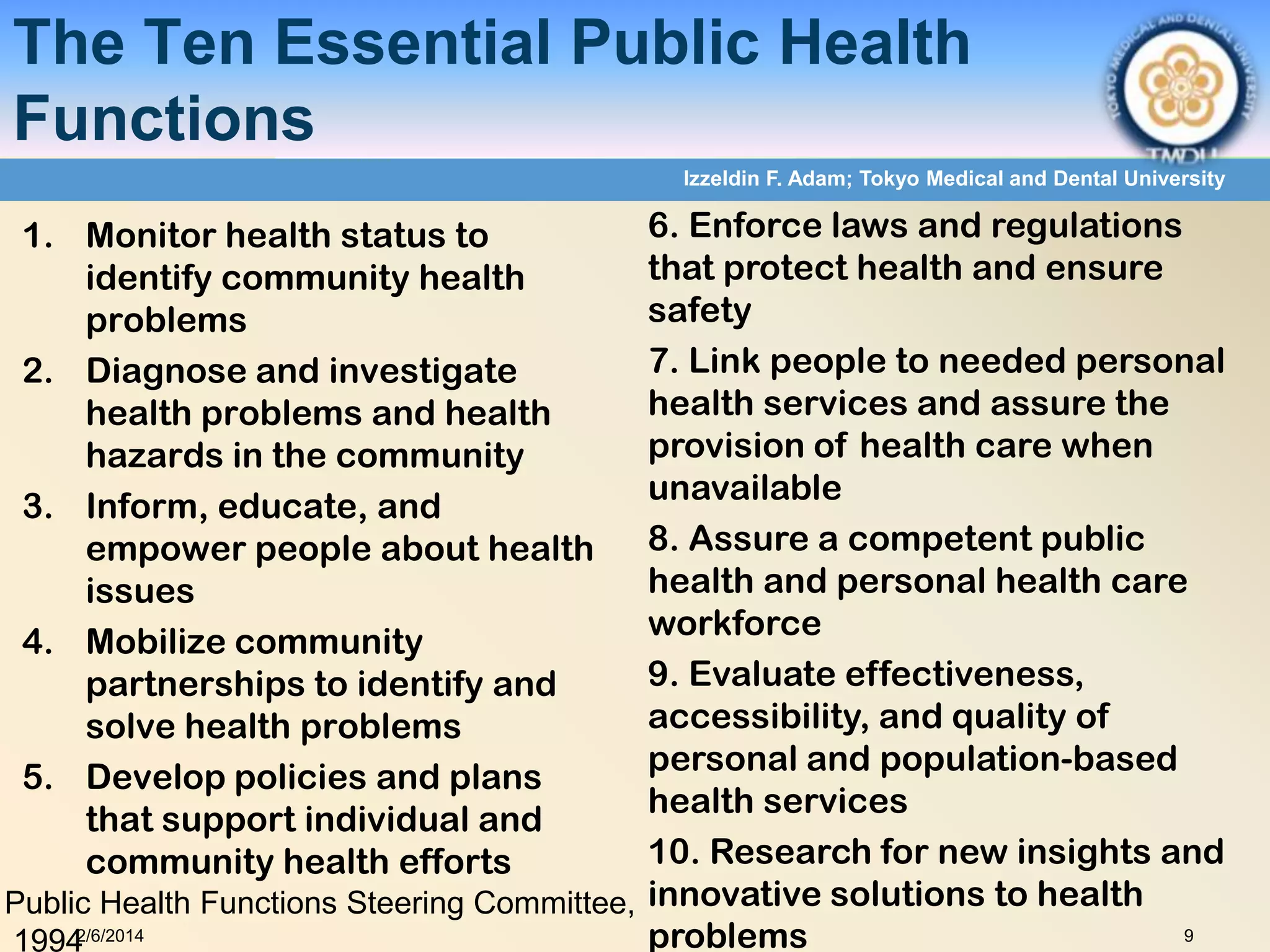 Public health emergencies | PPTX