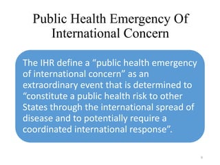 Public health emergencies | PPTX