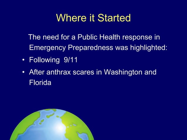 Public health emergency preparedness | PPT | Infectious Diseases ...