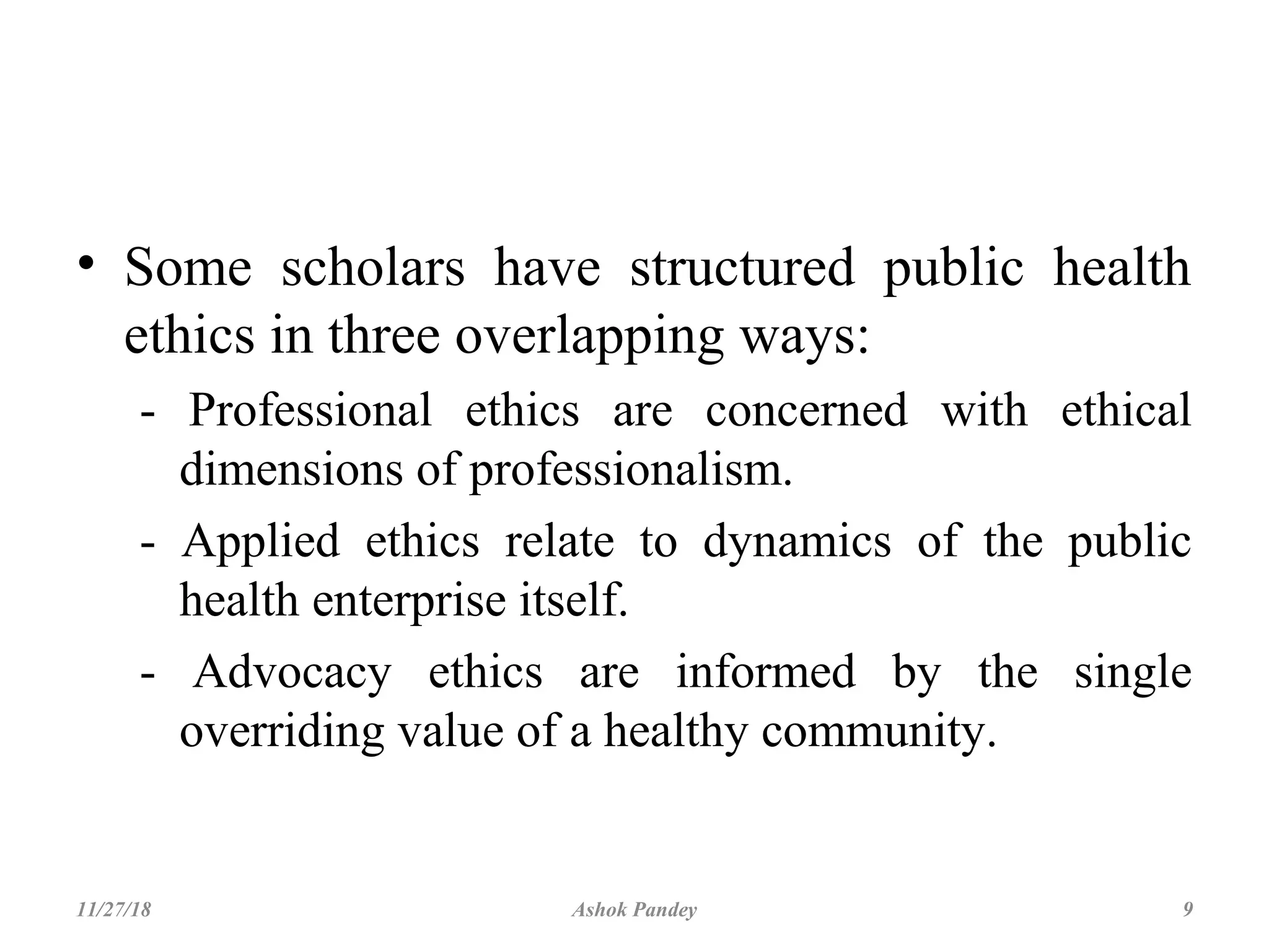 Public health ethics | PPT