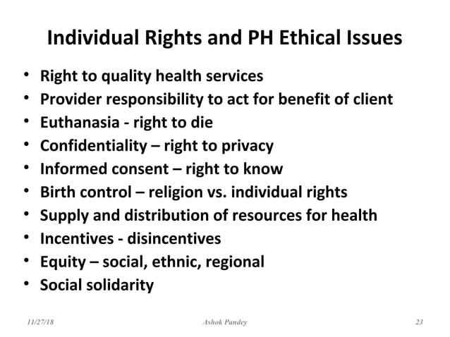 Public health ethics | PPT | Law
