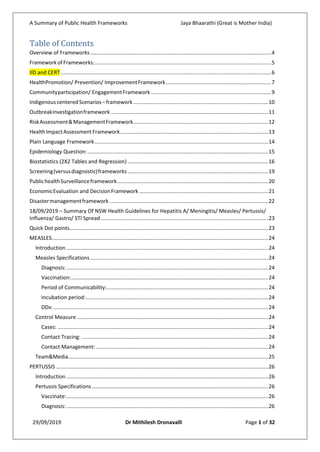 Public health frameworks | PDF