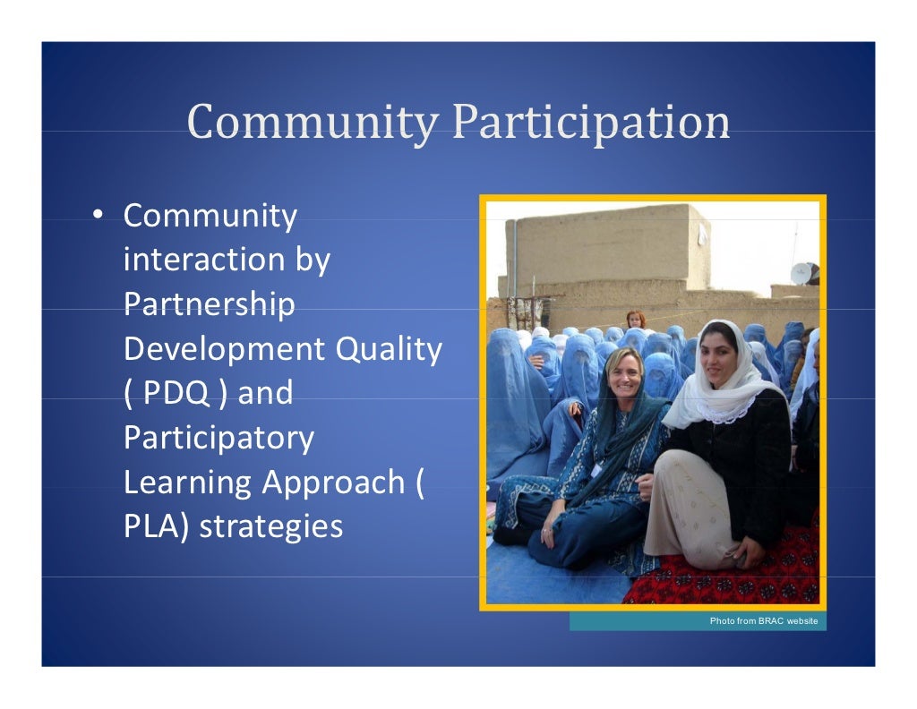 Community interaction by Partnership