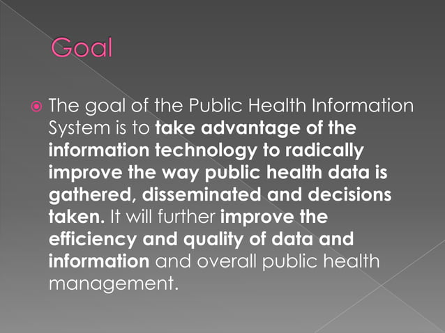 Public health information system (phis) slma | PPTX