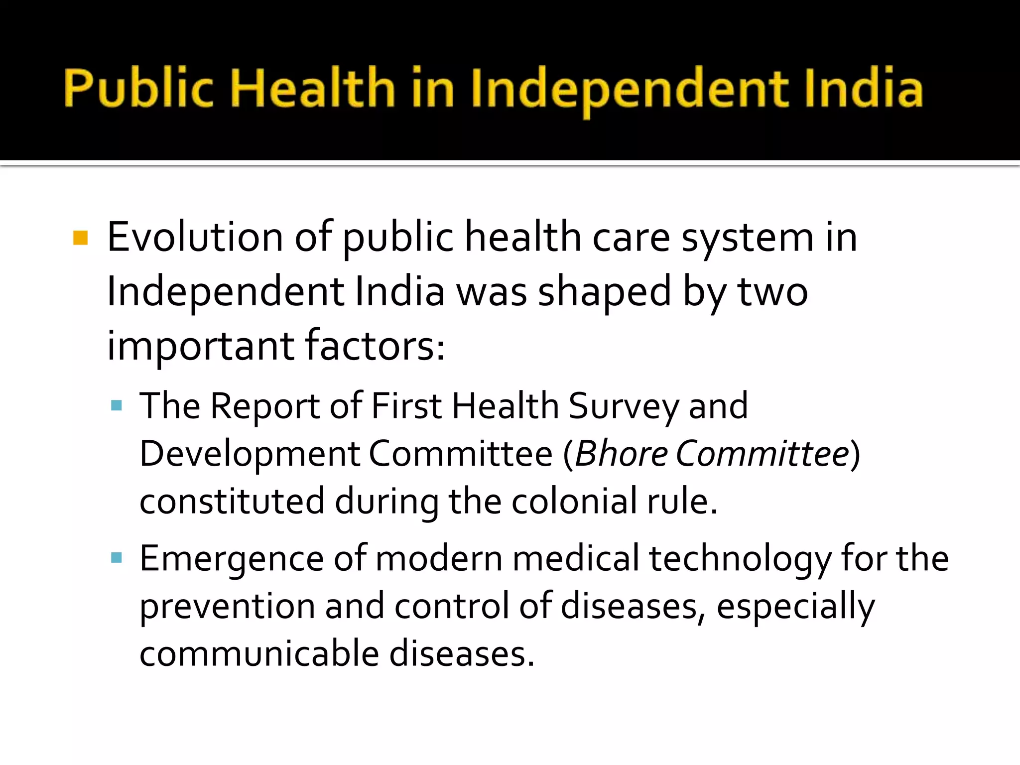 Public health in india | PPTX