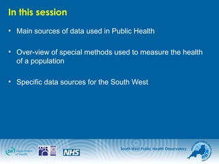 Public Health Key Data Sources | PPT