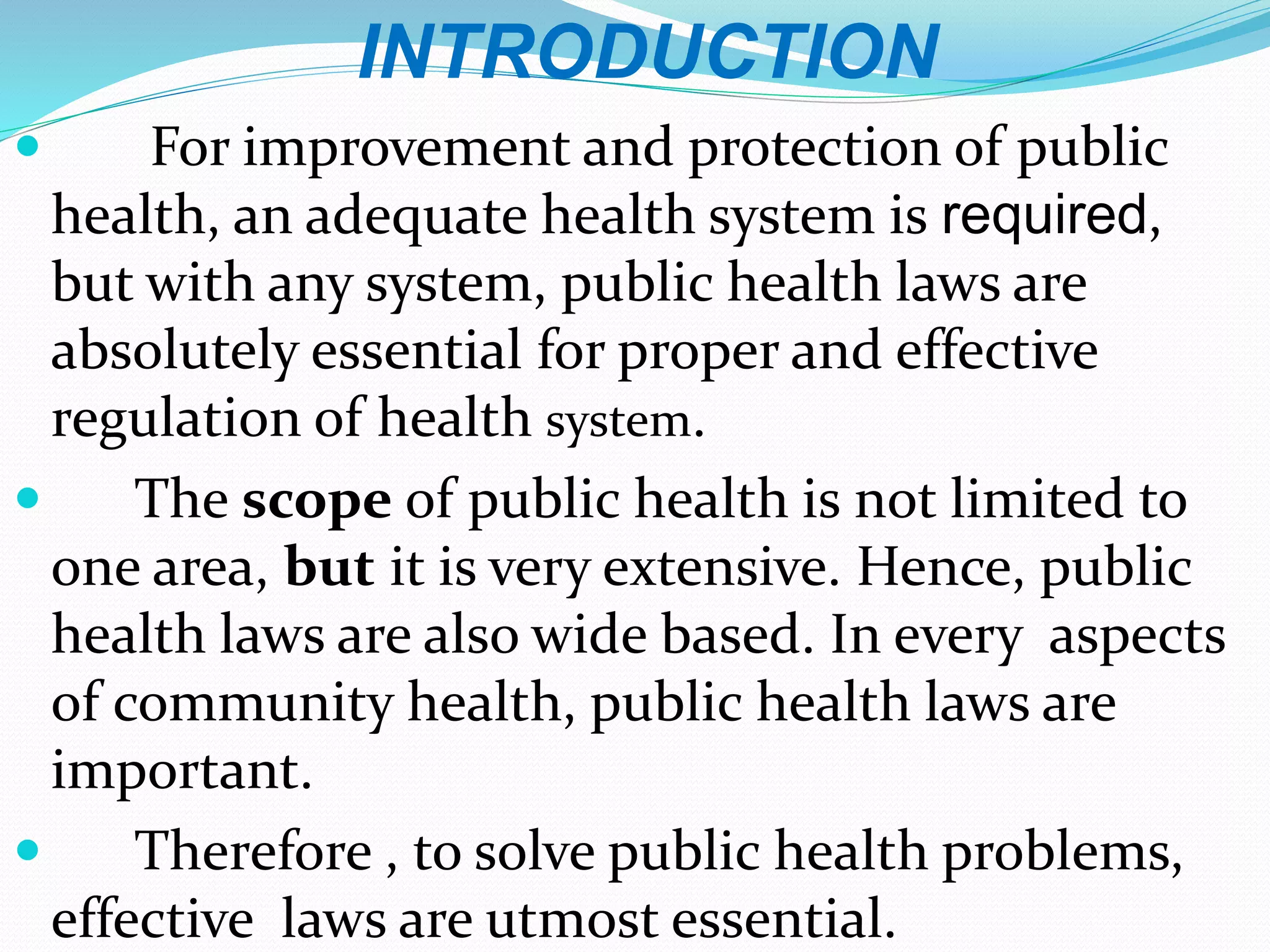 Public health laws | PPTX