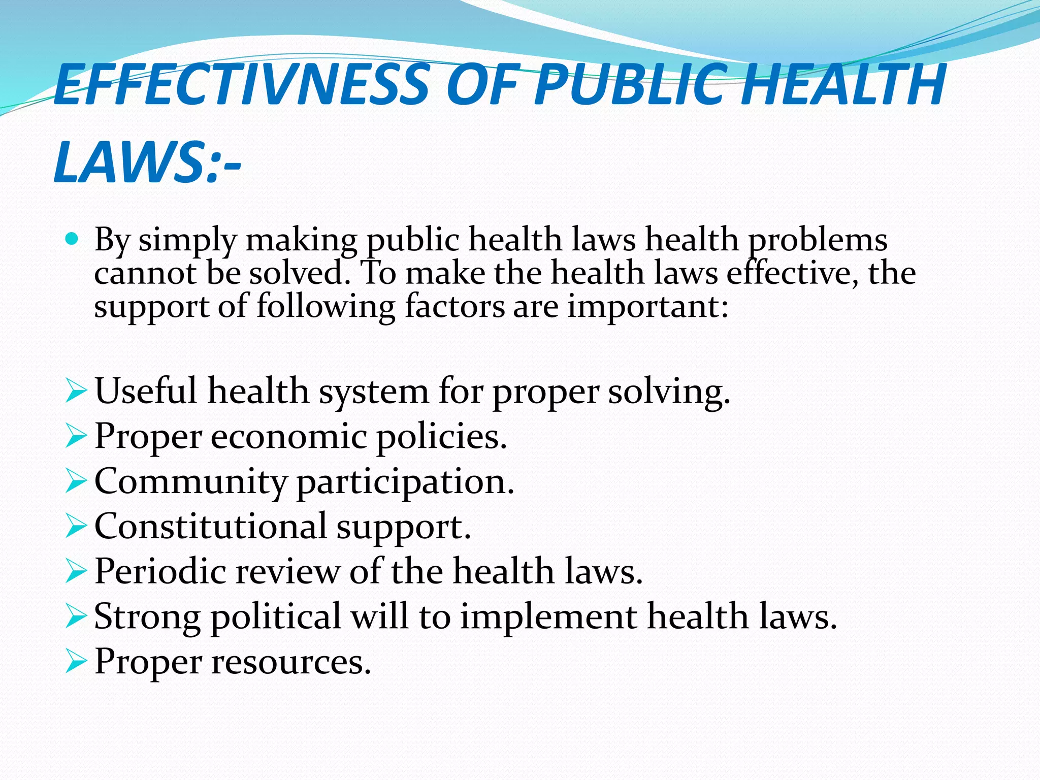 Public health laws | PPTX