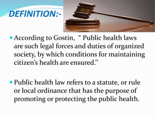 Public health laws | PPTX
