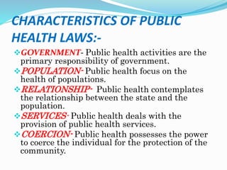 Public health laws | PPTX