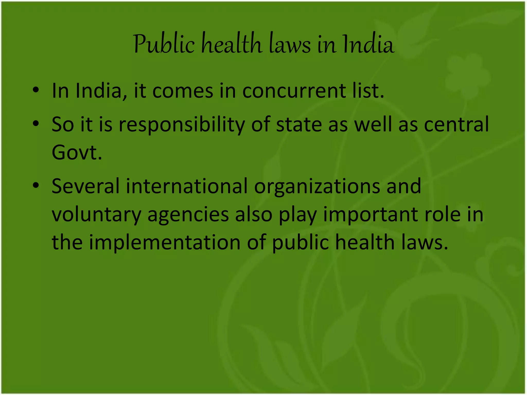 Public health laws | PPT