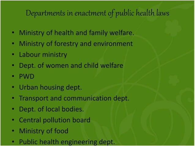 Public health laws | PPT