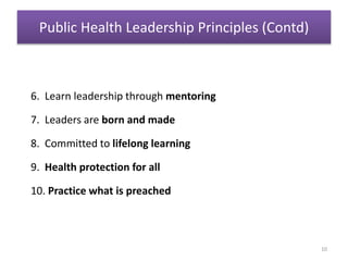 Public Health Leadership | PPTX