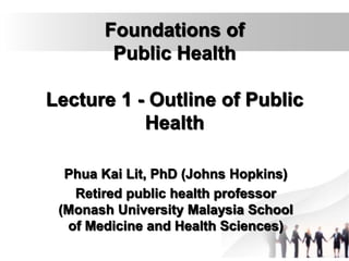 Public Health Lecture 1: Introduction to Public Health | PPT
