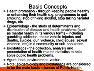 Public Health Lecture 1: Introduction to Public Health | PPT