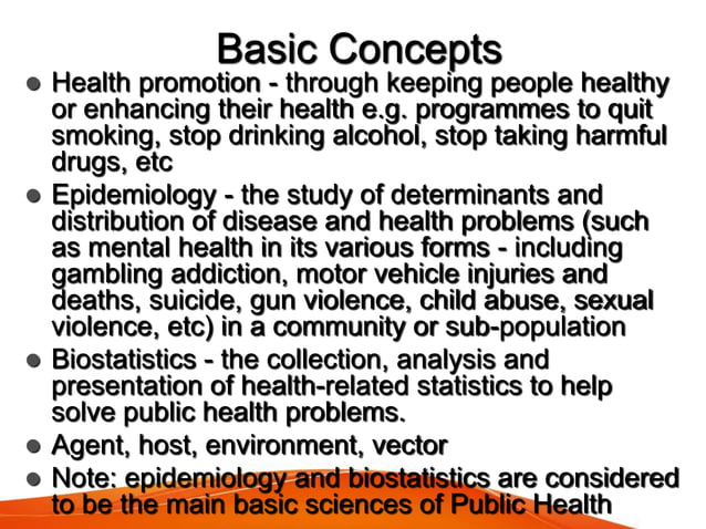 Public Health Lecture 1: Introduction to Public Health | PPT