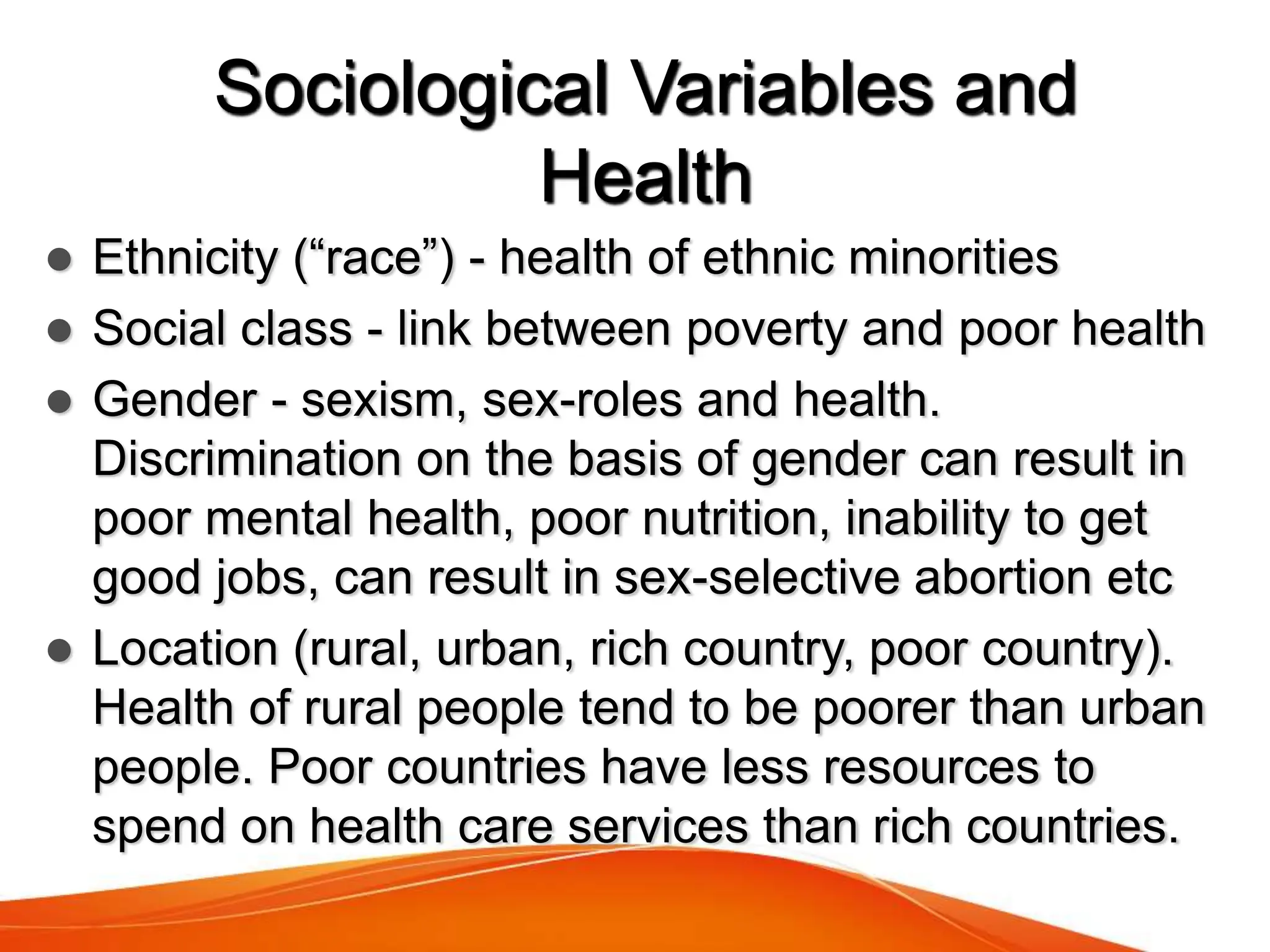 Public Health Lecture 4 Social Sciences and Public Health | PPT