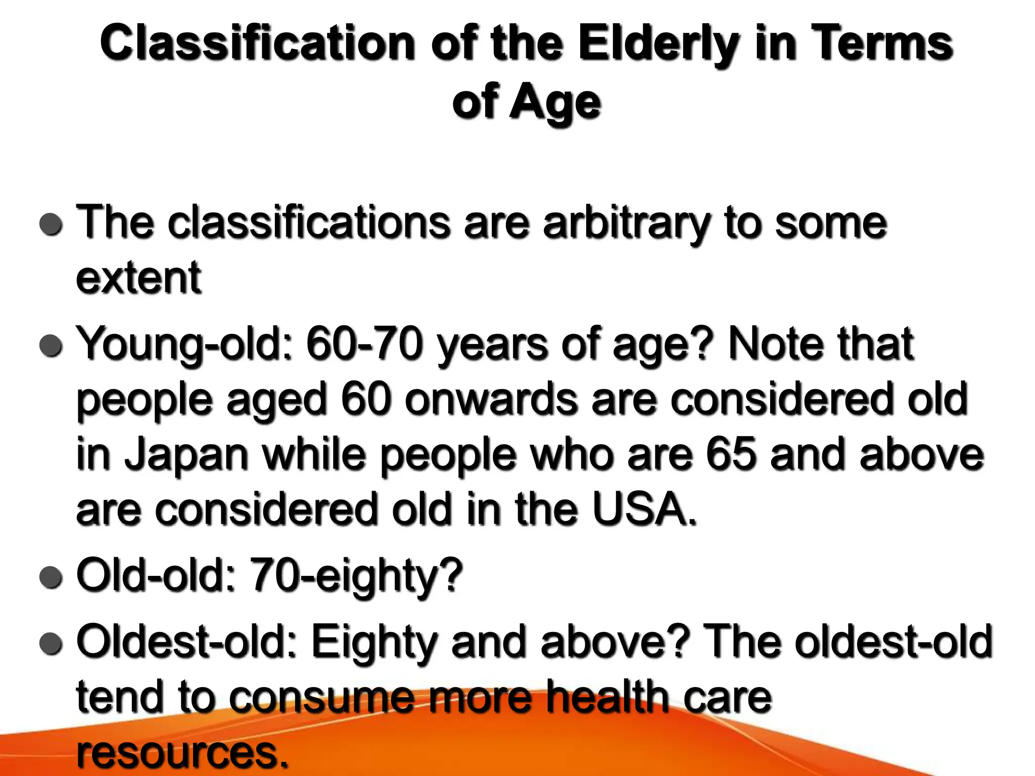 Ageing, the Elderly, Gerontology and Public Health | PPT