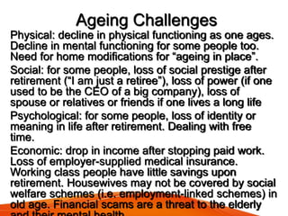 Ageing, the Elderly, Gerontology and Public Health | PPT