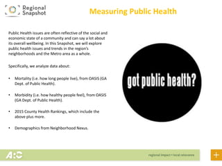 Public Health in Metro Atlanta | PDF