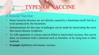 Vaccine,Vaccnication,History and Types ofVaccine | PPTX