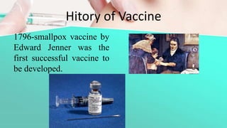 Vaccine,Vaccnication,History and Types ofVaccine | PPTX