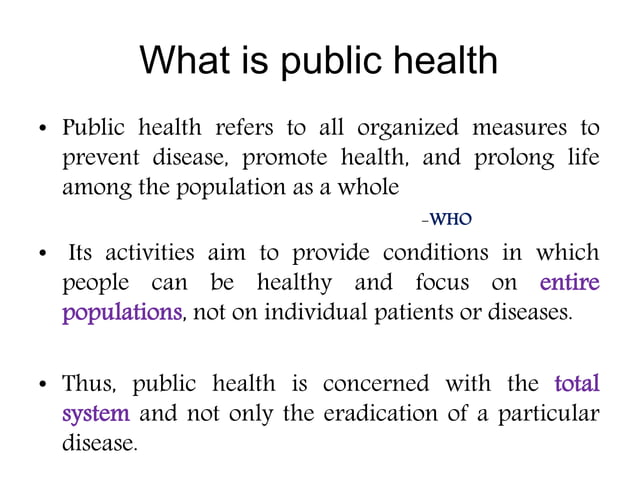 Public health model | PPTX