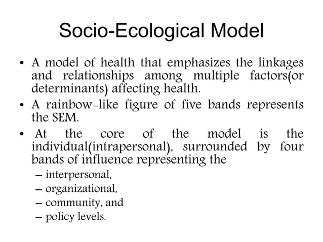 Public health model | PPTX