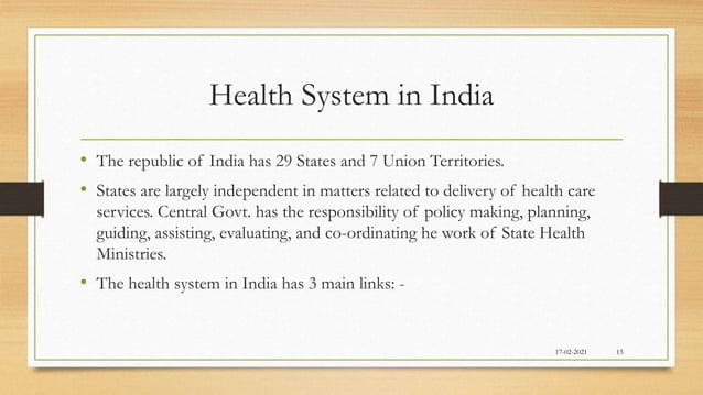 Public health planning in India | PPTX