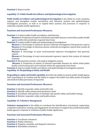 Public Health Preparedness Planning for Strengthening Capabilities ...