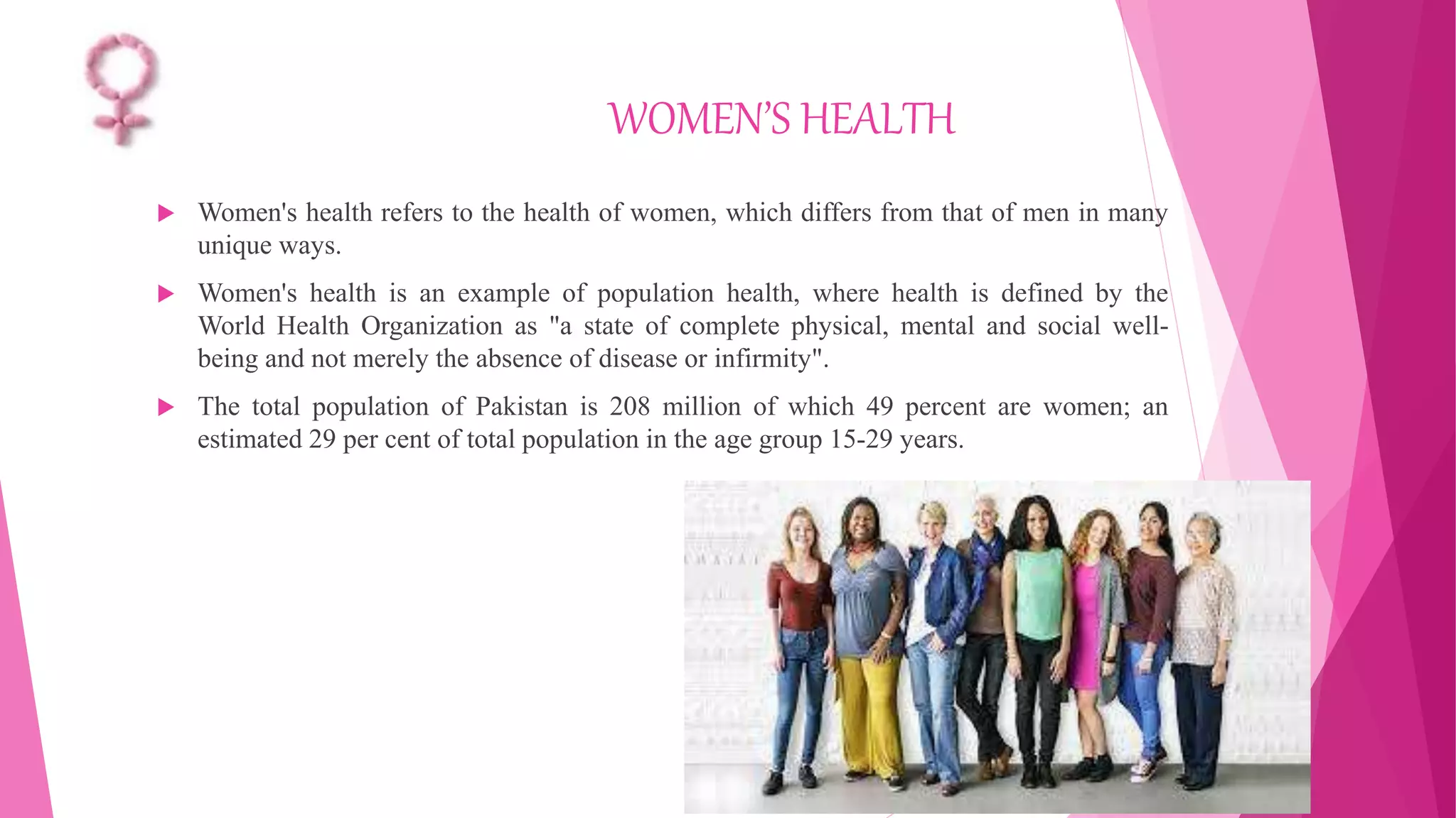 Health issues related to women and their environmental causes | PPTX