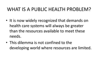 Public health problem | PPTX
