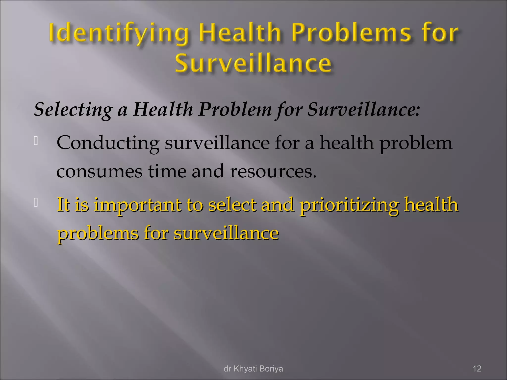 Public health surveillance | PPT