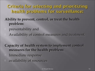 Public health surveillance | PPT
