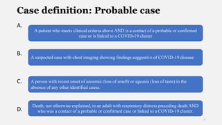 Public health surveillance of covid 19 | PPT