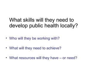 Public health workforce development | PPT