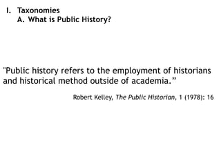 Public History / Digital History | PDF