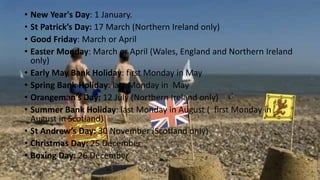 Public holidays in Britain | PPTX