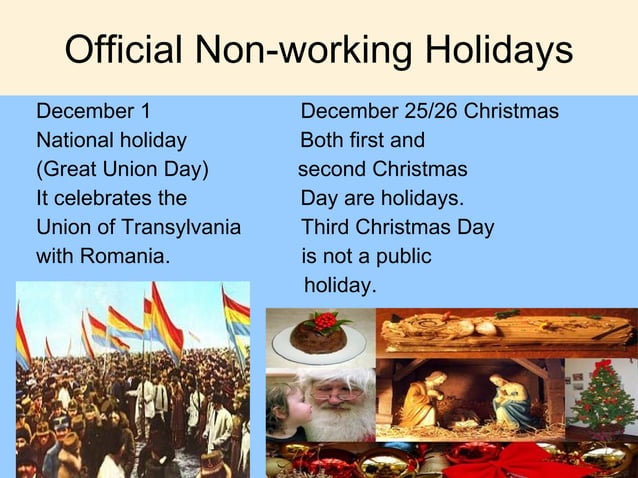 Public Holidays In Romania | PPT