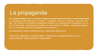 Publicidad, marketing y propaganda | PPTX