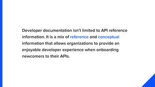 Improving developer documentation | PPT